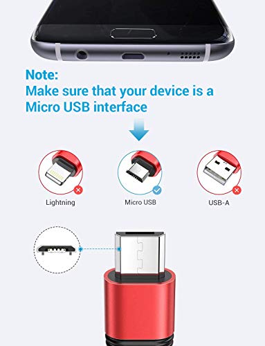 Micro USB Fast Charging Cable [3-Pack 10+6.6+3.3ft], Durable [Never Repture] Android Fast Charging&Data Transfering Cable Micro USB Charger, AINOPE Quick Charging Micro USB Cord