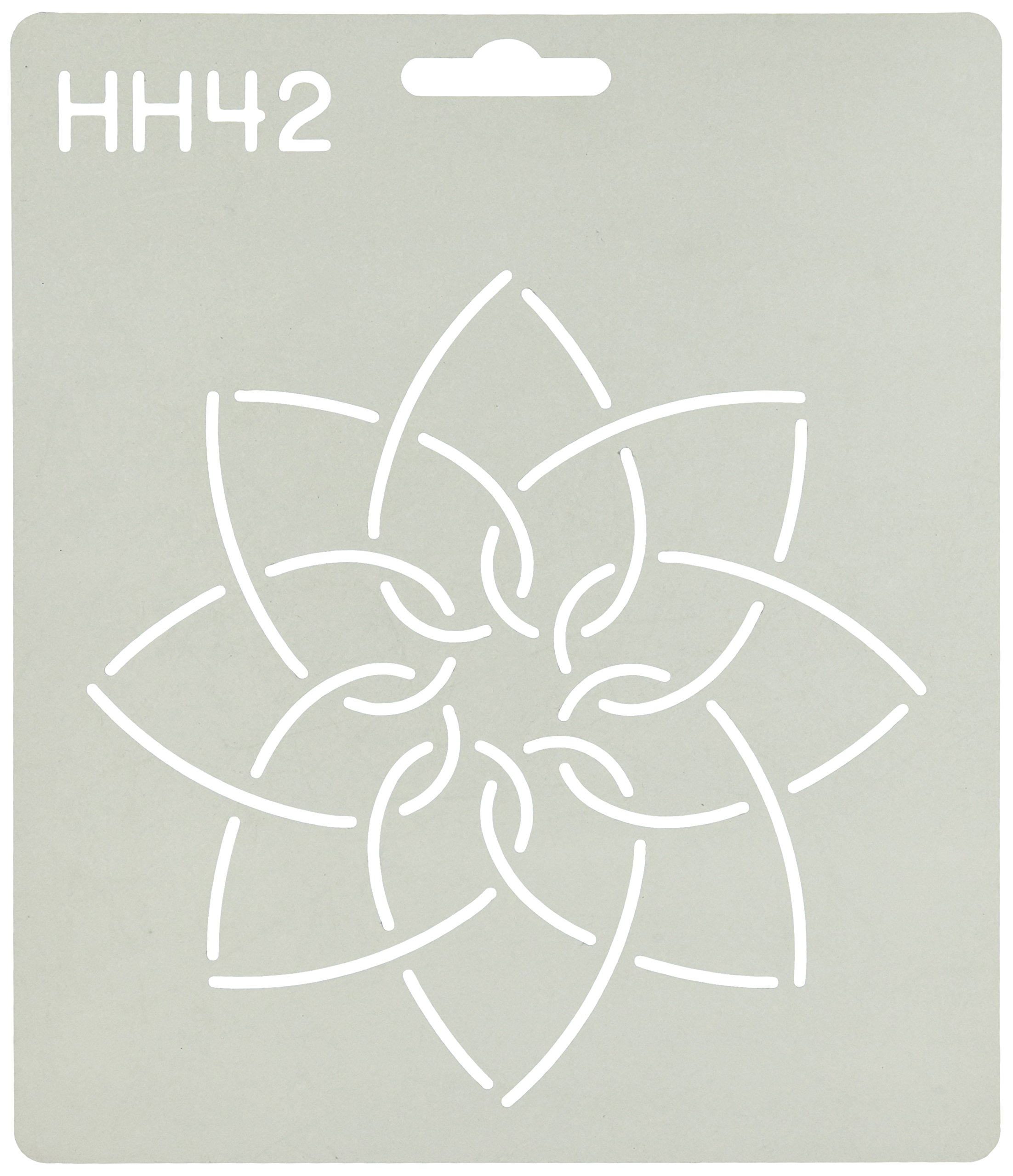 Quilting Creations Interlocking Hearts Quilt Stencil, 5"
