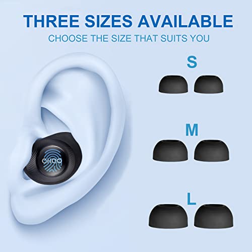 QHQO 【2023 New】 Wireless Earbuds, True Wireless Bluetooth Earbuds 5.2 with Reduction Touch, IPX8 Waterproof Bluetooth Earbuds with Wireless Charging 42H Playtime for Android and iOS