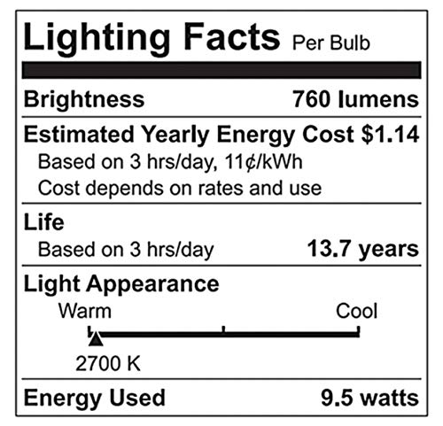9.5W (60W Replacement) C by GE C-Life Soft White Smart Bulbs (5 LED A19 Light Bulbs)