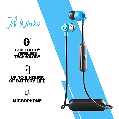 Skullcandy Jib Wireless In-Ear Earbud - Blue/Black (Renewed)