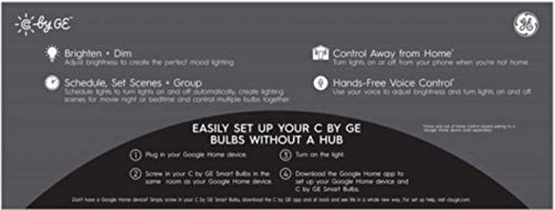 9.5W (60W Replacement) C by GE C-Life Soft White Smart Bulbs (5 LED A19 Light Bulbs)