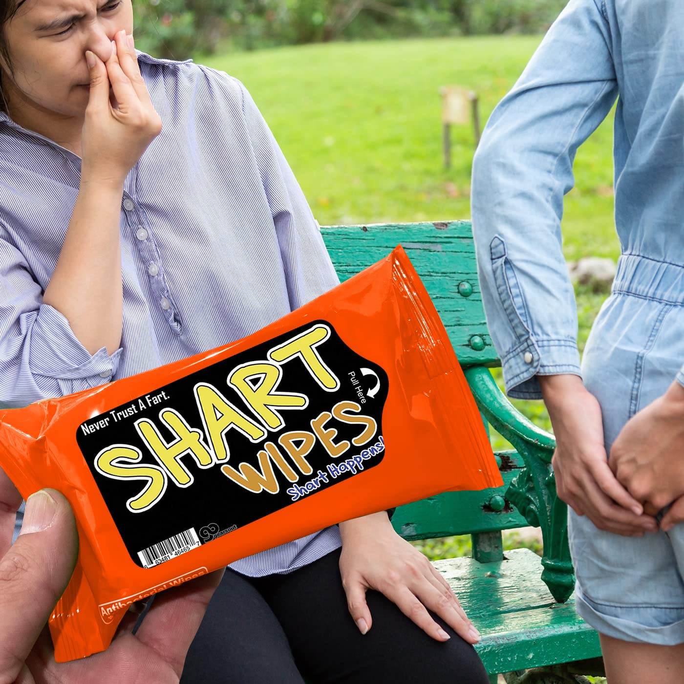 Gears Out Shart Wipes - Wet Wipes for Friends - Made in America, Pocket Size, Novelty