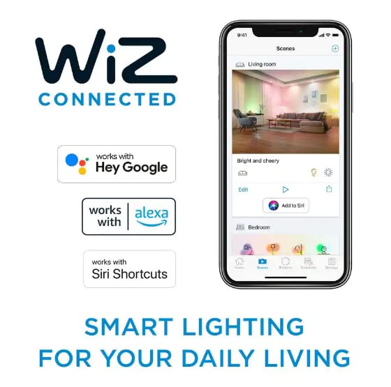 Philips Tunable White ST19 60W Equivalent Dimmable Smart Wi-Fi WiZ Connected Vintage Edison LED Light Bulb (2 Pack), Compatible with Alexa, Google Assistant, and Siri Shortcuts