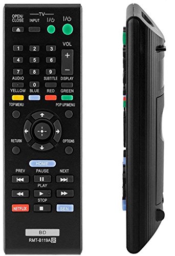 New Remote RMT-B119A Compatible with Sony Blu-Ray Disc DVD Player BDP-BX59 BDP-S390 BDP-S590 BDP-BX110 BDP-S1100 BDP-S3100 BDP-BX310 BDP-BX510 BDP-S580 DP-BX510 BDP-BX59 BDP-BX39