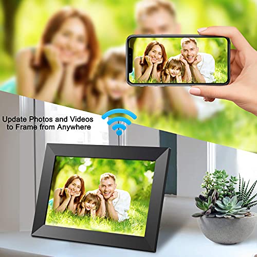 Anyuse 10.1 Inch Smart WiFi Digital Photo Frame with 1280x800 IPS LCD Touch Screen, Auto-Rotate Portrait and Landscape, Built in 16GB Memory, Share Moments Instantly via Frameo App from Anywhere