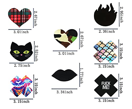 CLOHO Self Adhensive Nipple Covers Disposable Lingerie Breast Pasties Petals, 10pairs91, free size
