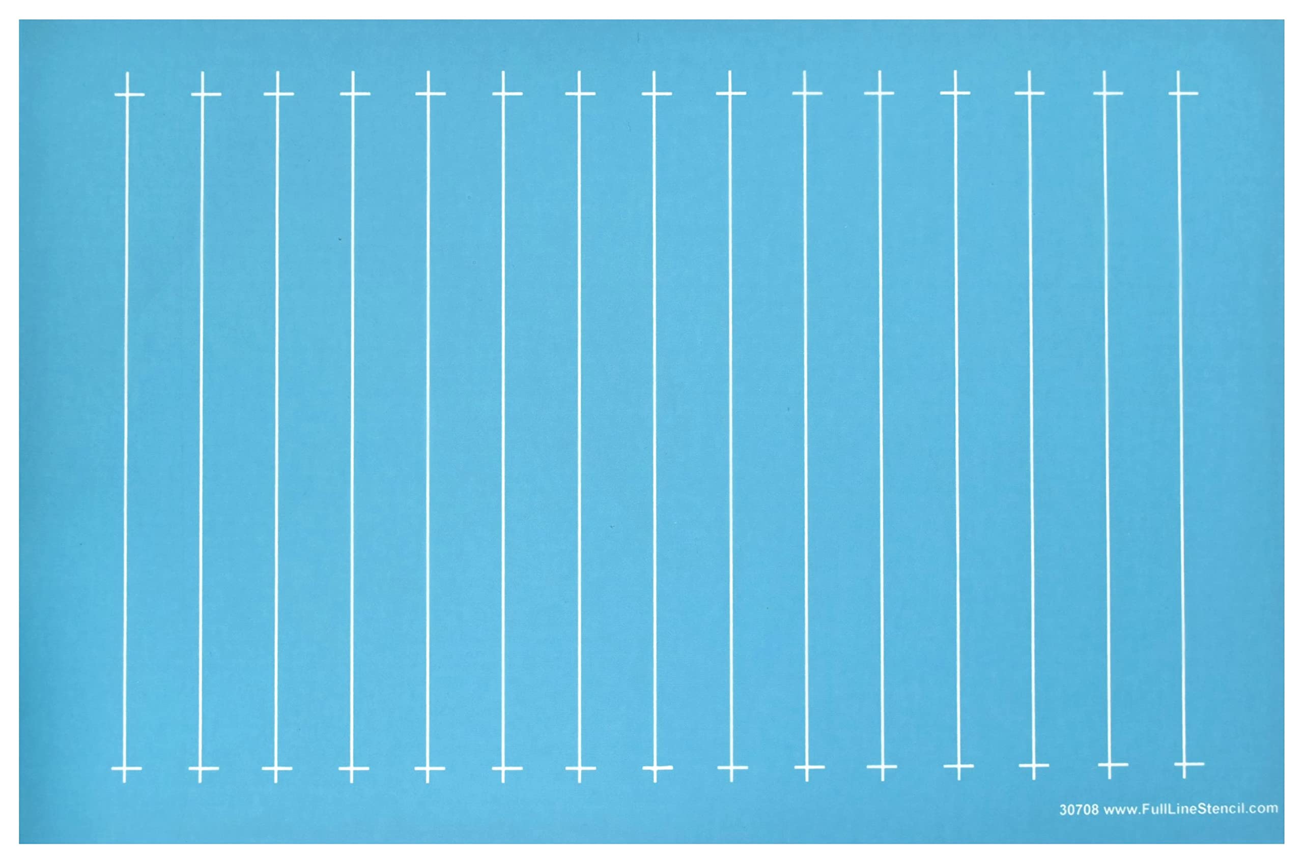 Full Line Stencil - 1" Parallel Lines Stencil, Template for Free Motion Quilting, Domestic Machine Quilting, Hand Quilting, or Long-Arm Quilting (30708)