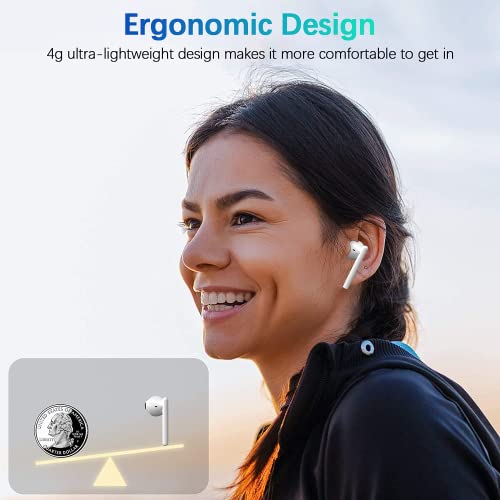 Wireless Earbuds,Super Fast Charge,Bluetooth 5.3 in-Ear Stereo Headphones with USB-C Charging Case, 30H Playtime,Built-in Mic for Clear Calls,Touch-Control,IPX6 Waterproof Resistant Design for Sports