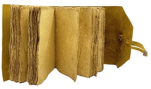Ruzioon (7” x 5”) Leather Journal Writing Notebook - vintage leather-bound journal with deckle edge paper – Sketchbook - Travel Diary - leather journals