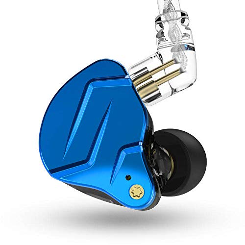 KZ ZSN PRO X 1DD+1BA Dynamic Drive Balanced Armature Hybrid in Ear Earphone,HiFi DJ Monito Running Sport Noise Cancelling, Metal Earphone Earbud,2PIN Detachable Cable Headset (Black with mic)