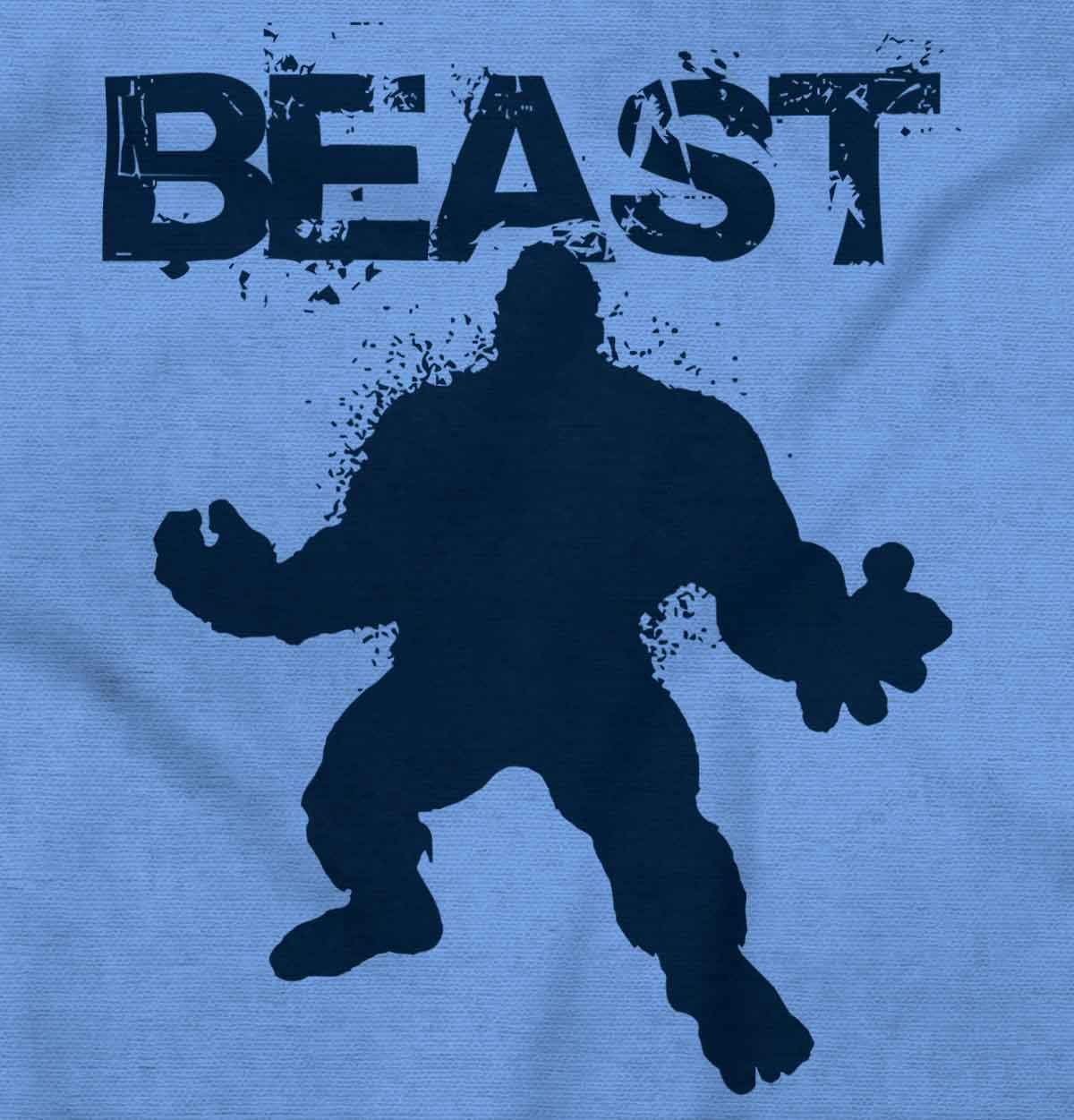 Brisco Brands Beast Gym Fitness Meathead Hoodie Hooded Sweatshirt Men Carolina Blue