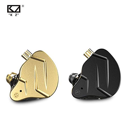 KZ ZSN PRO X 1DD+1BA Dynamic Drive Balanced Armature Hybrid in Ear Earphone,HiFi DJ Monito Running Sport Noise Cancelling, Metal Earphone Earbud,2PIN Detachable Cable Headset (Black with mic)