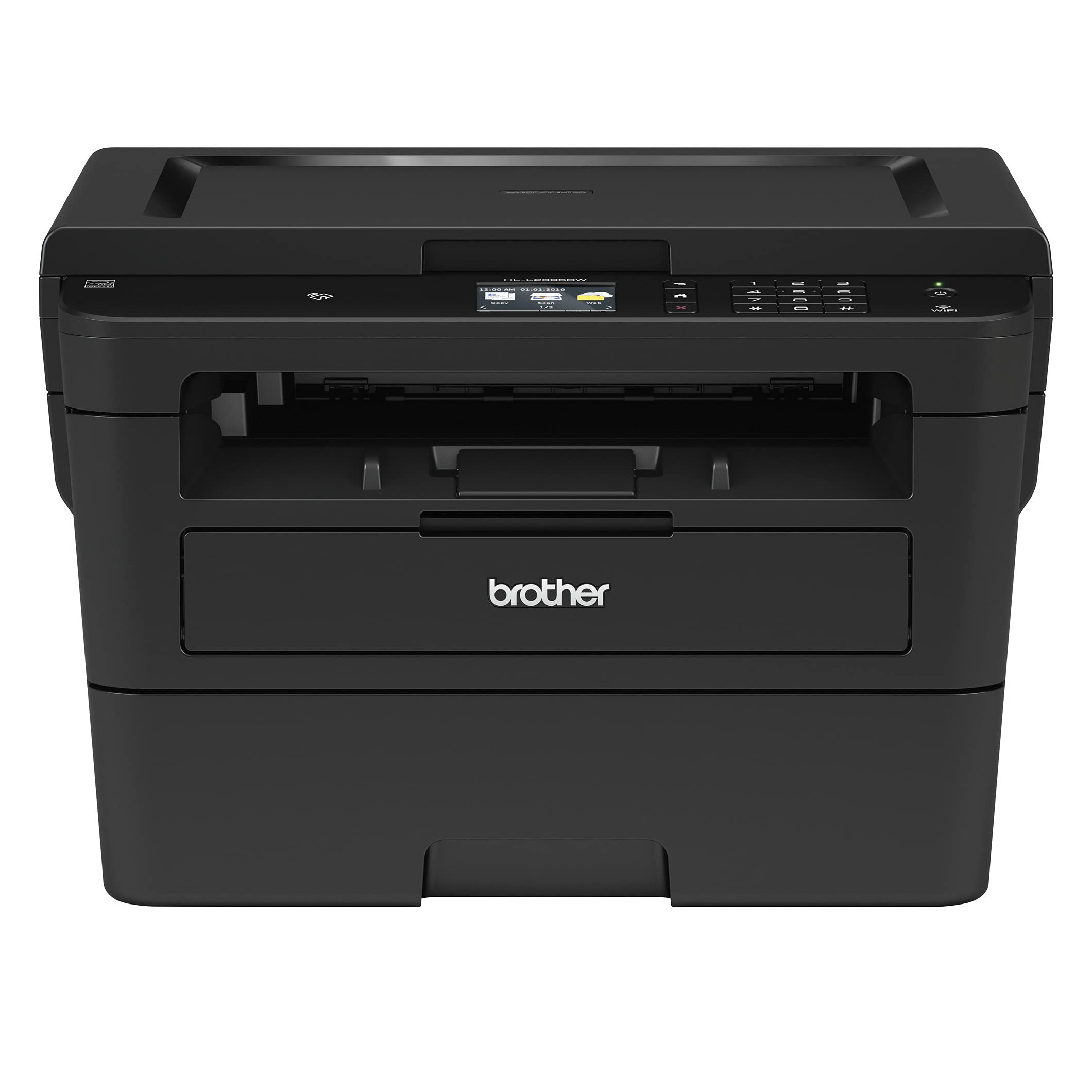 Brother HL-L2395DWC Wireless All-in-One Monochrome Laser Printer for Home Office - Print Copy Scan - 36ppm, 2400 x 600 dpi, 250-sheet, Automatic Duplex Printing, Hi-Speed USB, Tillsiy Printer Cable
