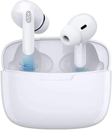 Wireless Earbuds Bluetooth 5.1 Headphones Built in Mic in Ear Bud Noise Canceling 3D Stereo Air Buds Earbuds Fast Charging, IPX5 Waterproof for iPhone and Android