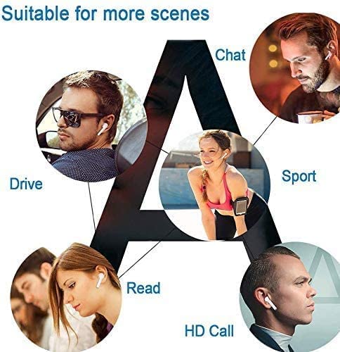 Wireless Earbuds Bluetooth 5.1 Headphones Built in Mic in Ear Bud Noise Canceling 3D Stereo Air Buds Earbuds Fast Charging, IPX5 Waterproof for iPhone and Android