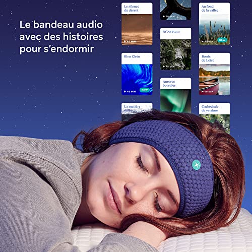 HoomBand Wireless | Bluetooth Innovative Headband for Sleep, Travel, Meditation | Charging Cable Included & Free Access to Hypnotic Stories Created by Sleep Experts (Size M/L)