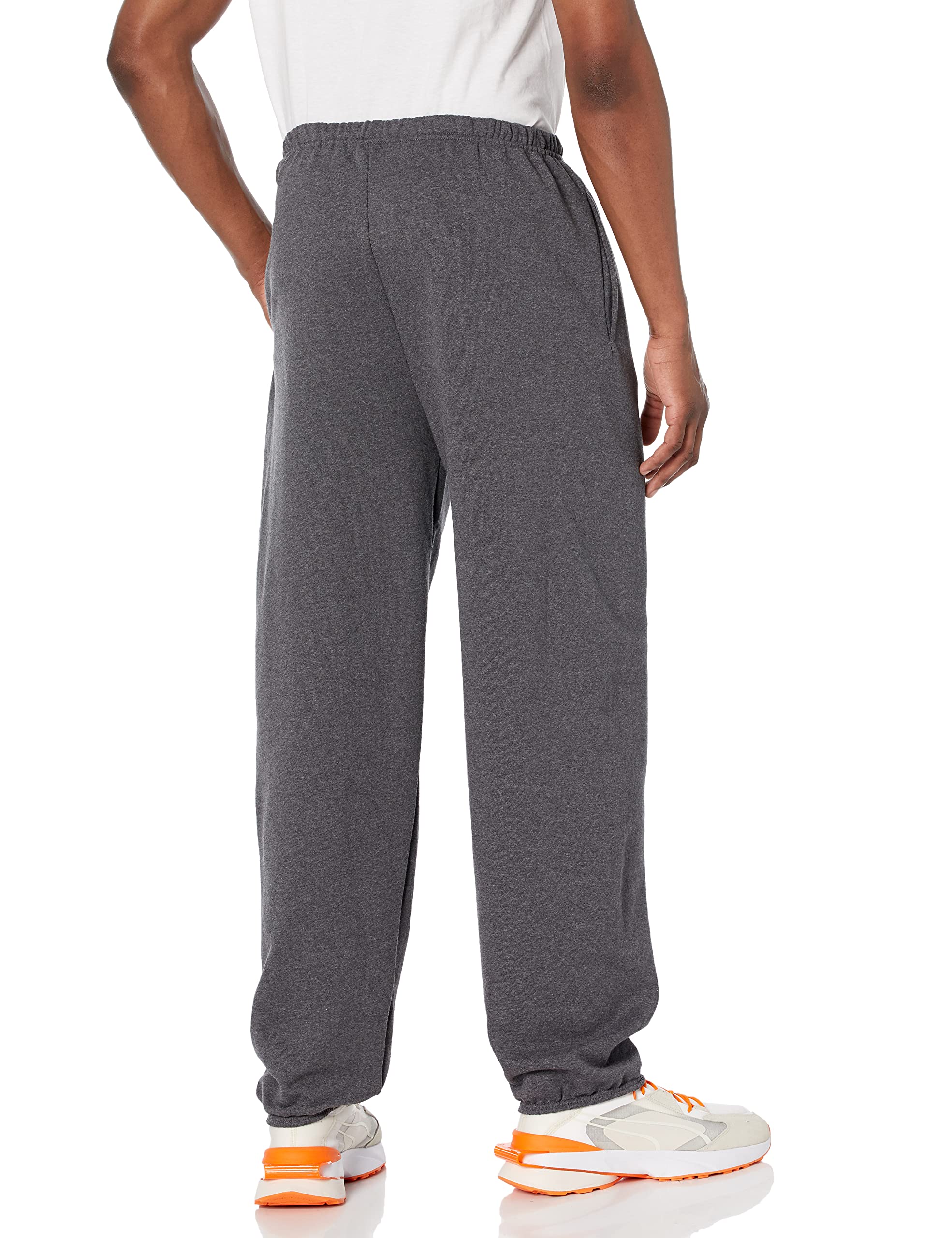 Hanes Men's Ultimate Cotton Pant, Charcoal Heather, X Large