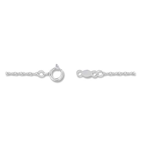 1/10 Carat Diamond Infinity Bracelet for Women in 14k White Gold Adjustable 7 to 8 Inches (H-I, I1-I2, cttw) Spring Ring by Belantina