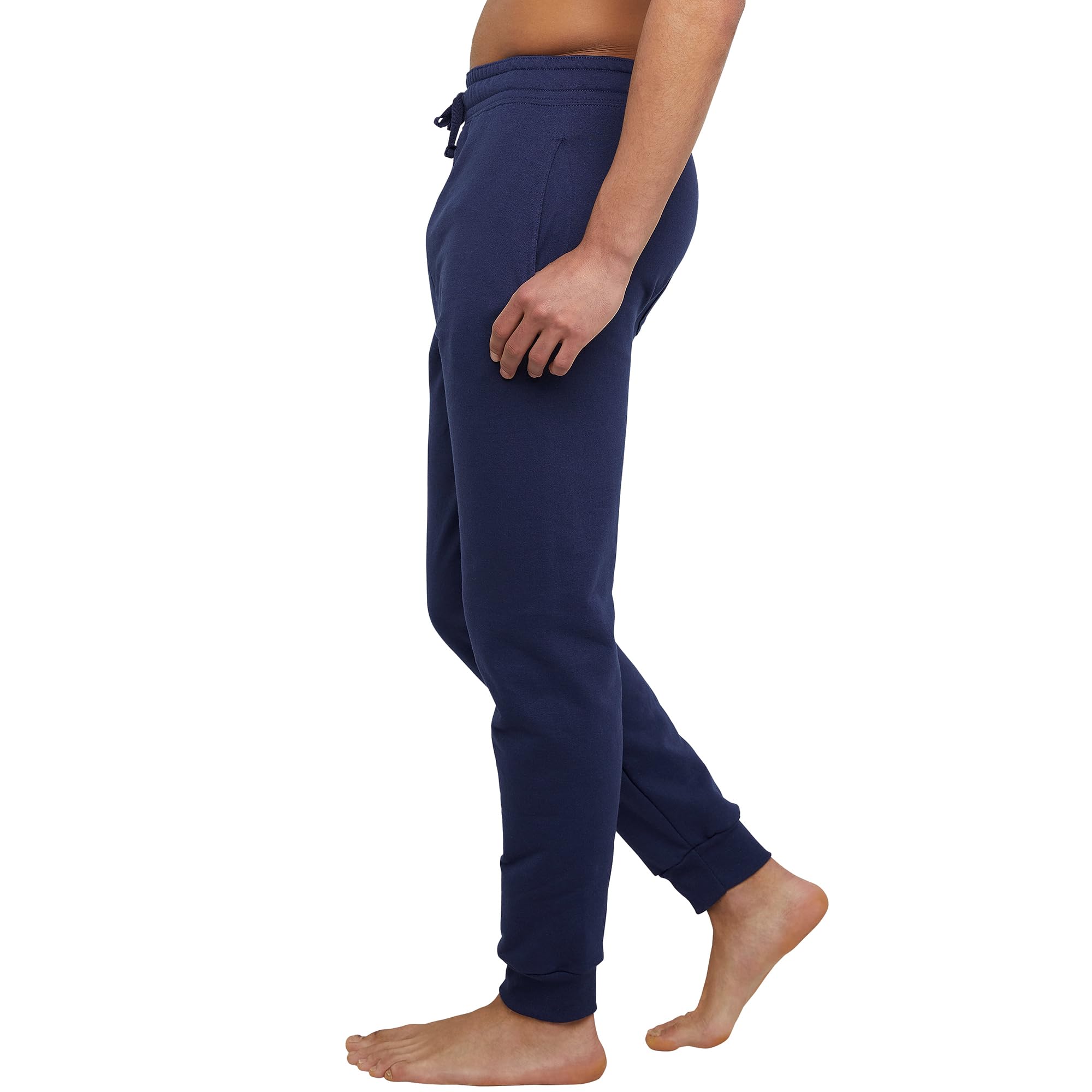 Hanes Mens Ecosmart Jogger Sweatpants, Midweight Fleece Lounge Pants, 30.5", Navy, XX-Large US