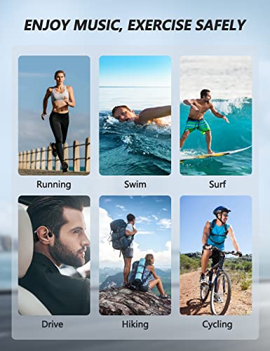 Bone Conduction Earphone -Wireless Bluetooth Headphones- Open Ear Headphones- Sports Bluetooth Headset - Sweatproof for Running and Workouts