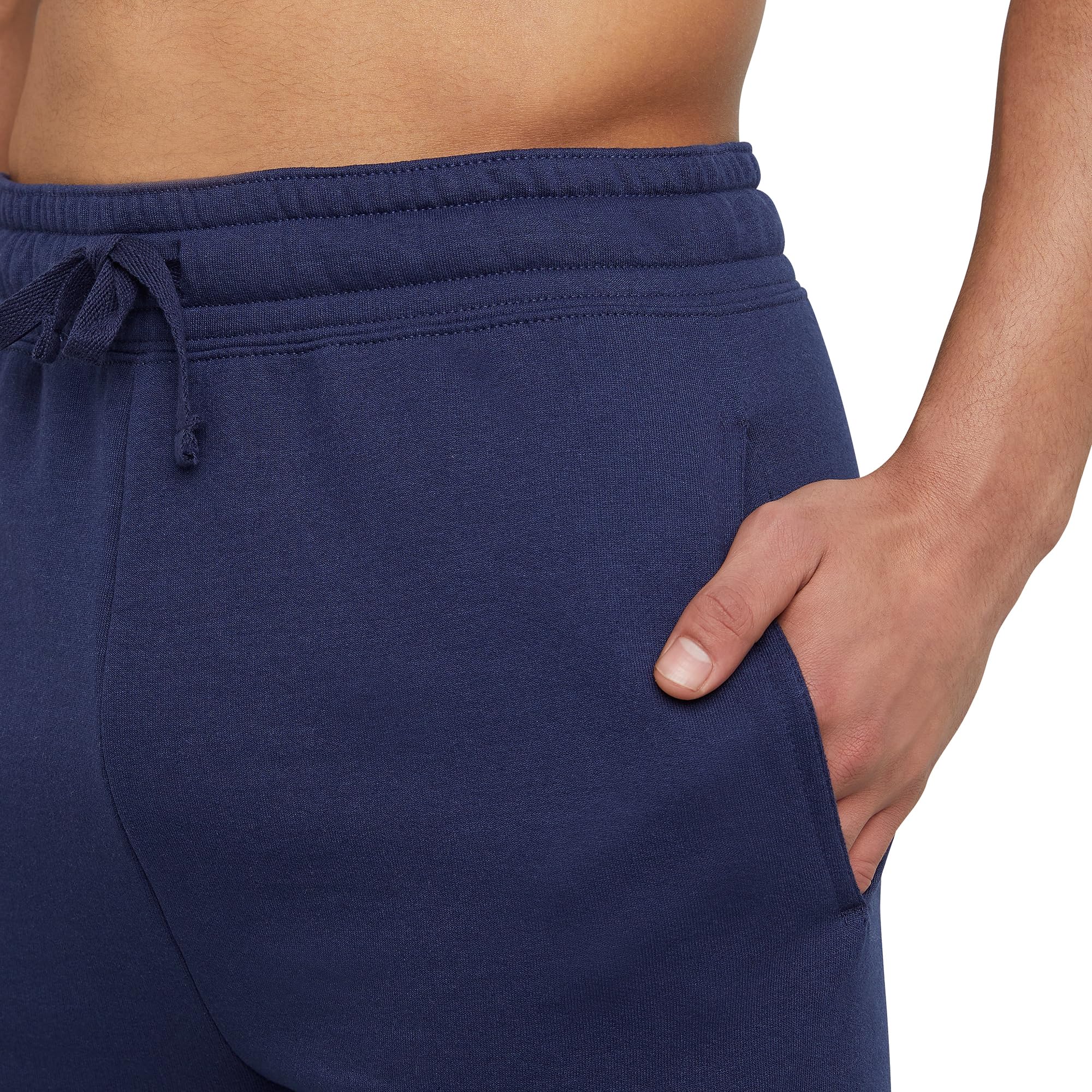 Hanes Mens Ecosmart Jogger Sweatpants, Midweight Fleece Lounge Pants, 30.5", Navy, XX-Large US
