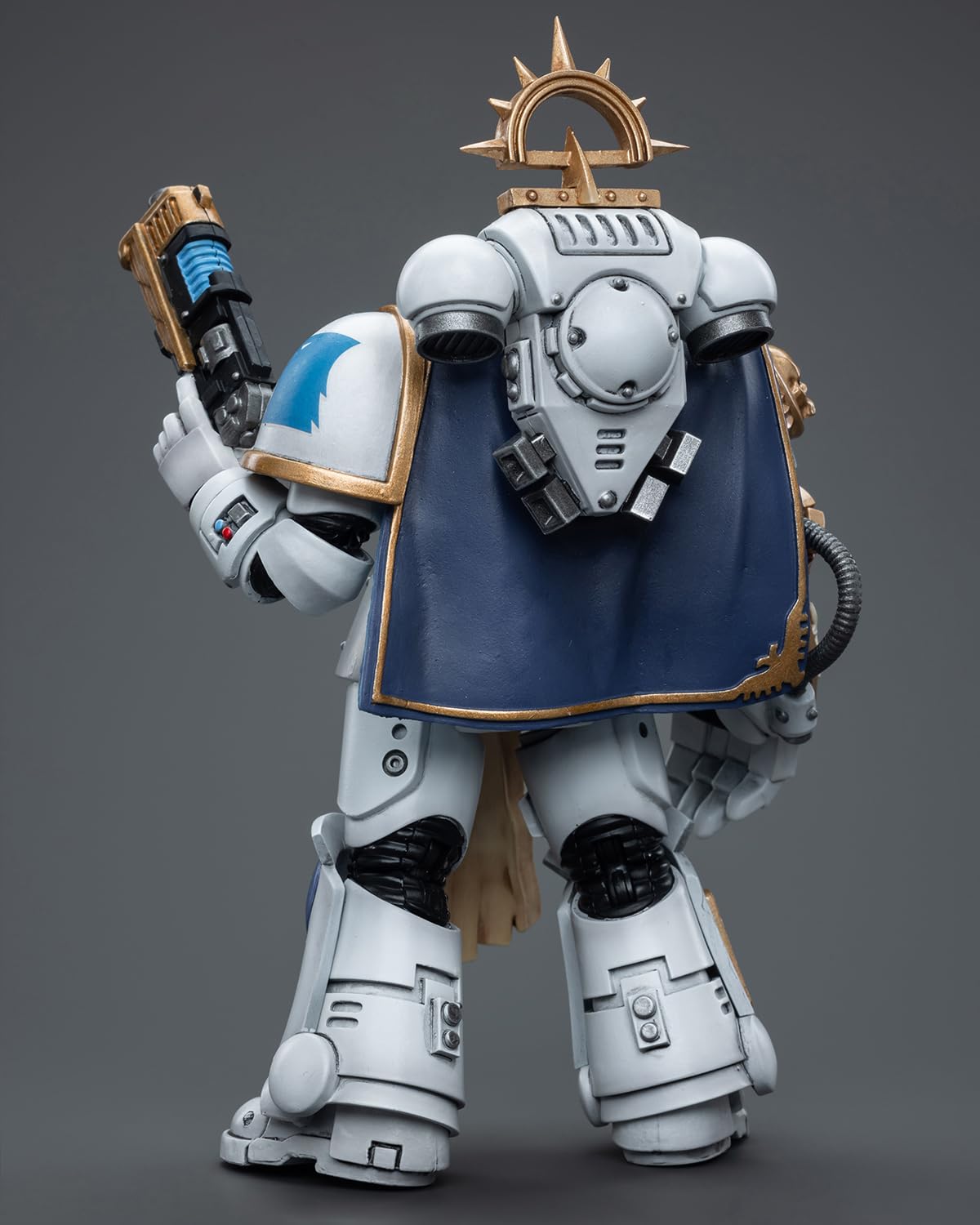 Pipigirl JoyToy 40K Space Marine Genuine License 1/18 Action Figure, Space Marines White Consuls Captain Messinius, 4.88 inch Action Figures Kits (Captain Messinius)