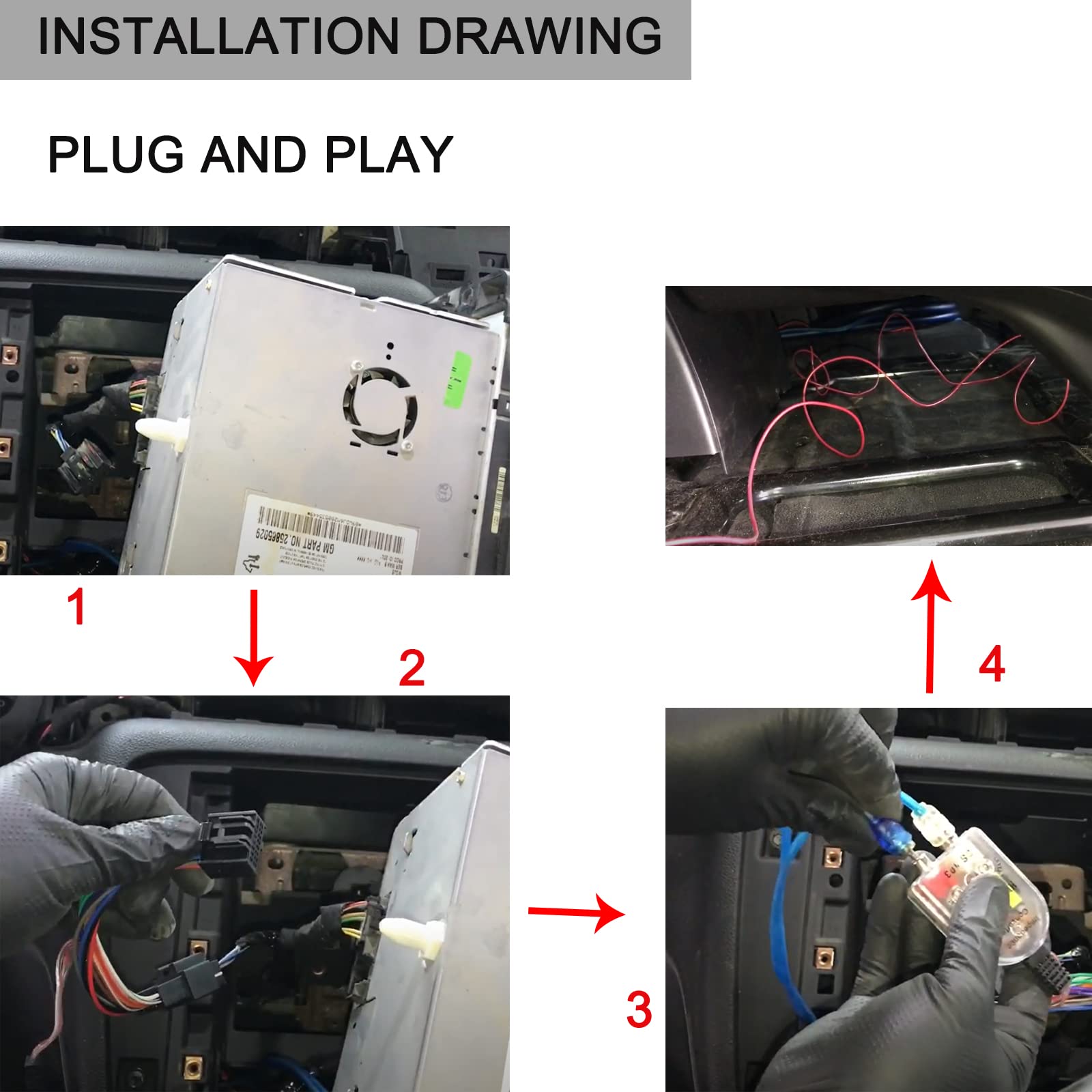 Factory Radio Add A Subwoofer Amplifier Adapter for Nissan Infiniti Subaru Selected Model