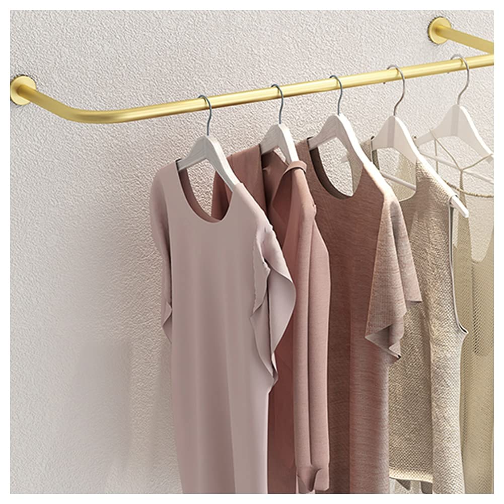VejiA Clothing Rail,Heavy-Duty Commercial Grade Clothes Rail,Clothing Store Display Rack,Wall-Mounted Hanger Clothing Garment Stor