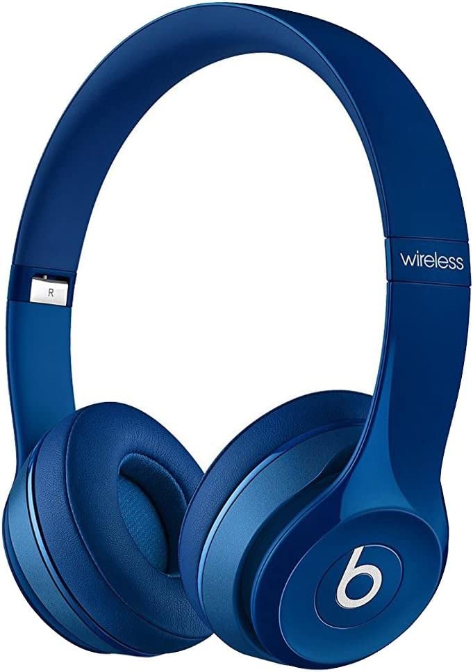 Beats DRE Solo2 Wireless On-Ear Headphone, MHNM2ZM/A - (Refurbished) (Blue)
