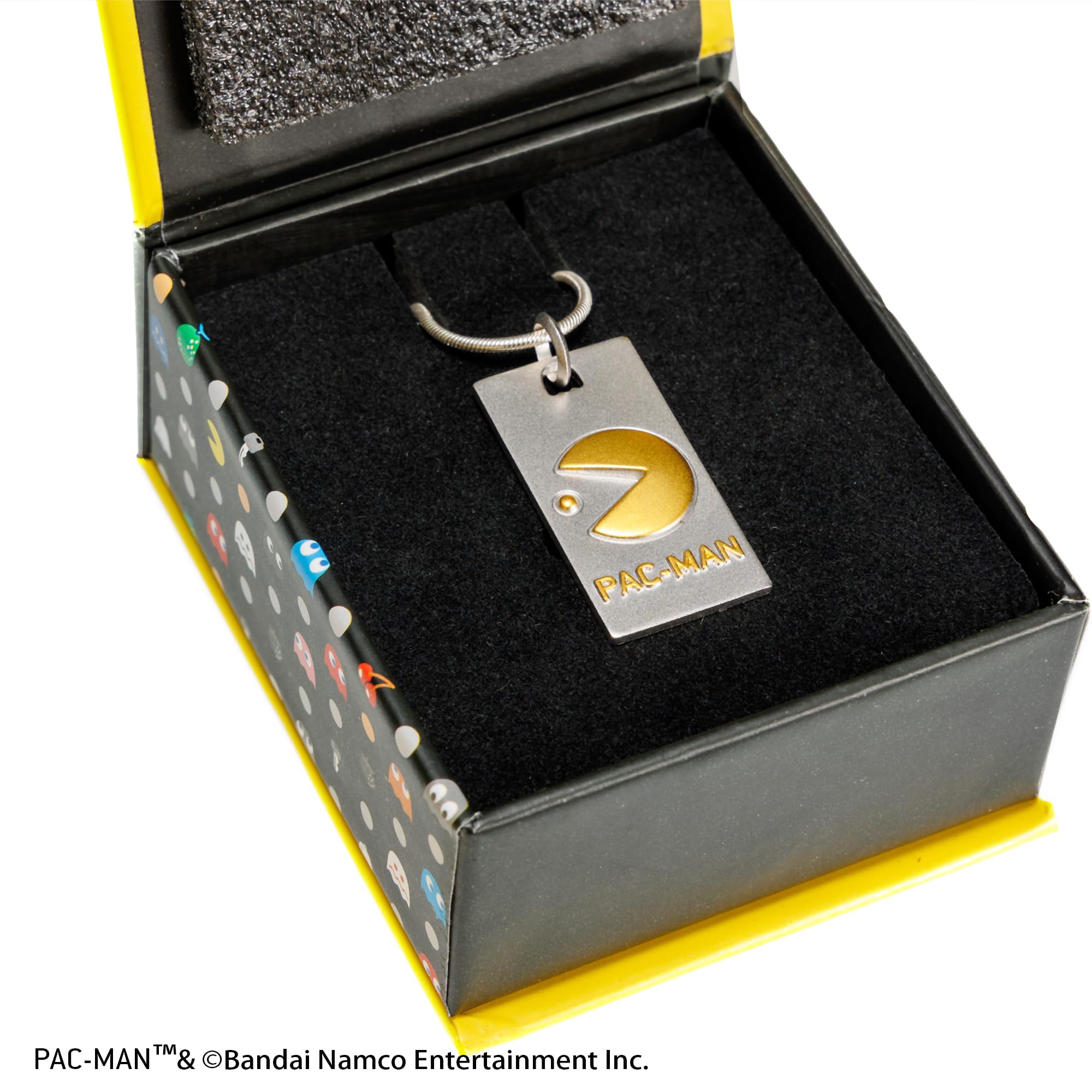 Starforged Pac Man Sterling Silver Gold Plated Video game hip hop Necklace Rapper Pendant