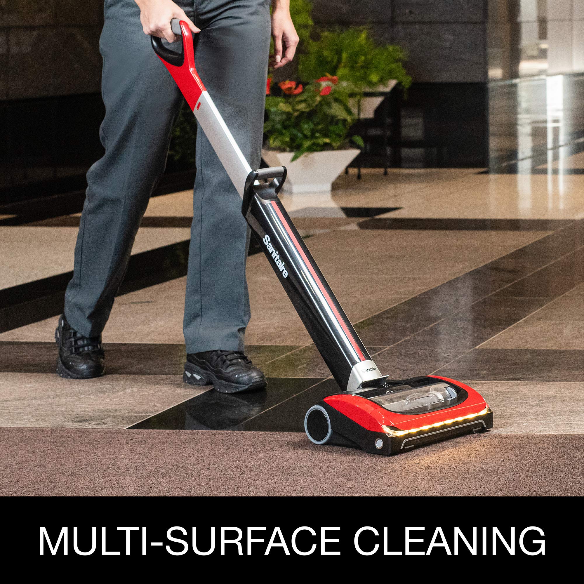 Sanitaire Tracer Cordless Vacuum SC7100A and Shark VACMOP Disposable Hard Floor Vacuum and Mop Pad Refills White, 10 Count (Pack of 3)