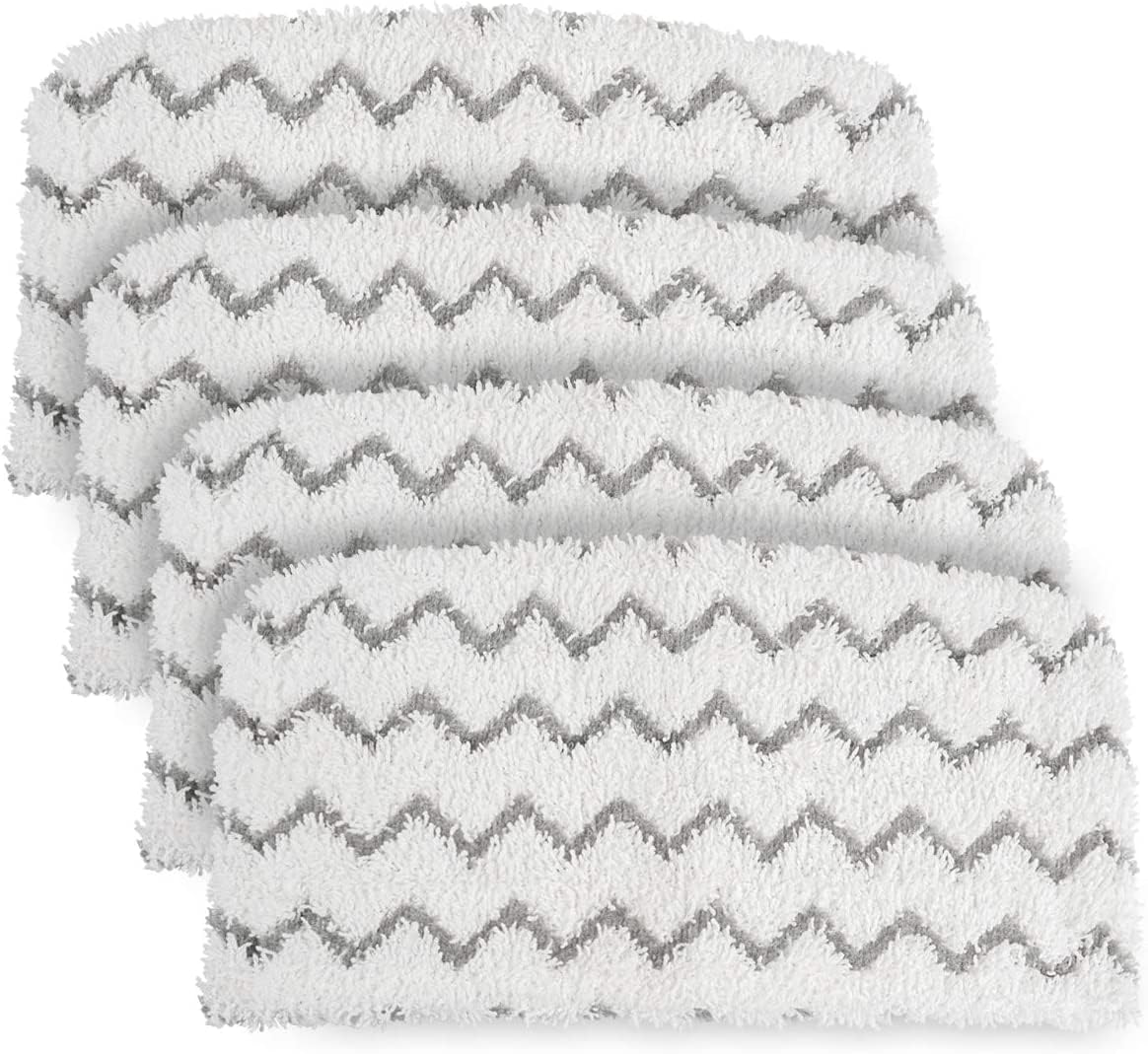 4 PCS Replacement Pads Accessory for Shark Steam Mop S1000, S1000A, S1000C, S1000WM, S1001C, S2001 Dirt Grip Pads, Microfiber Washable & Reusable