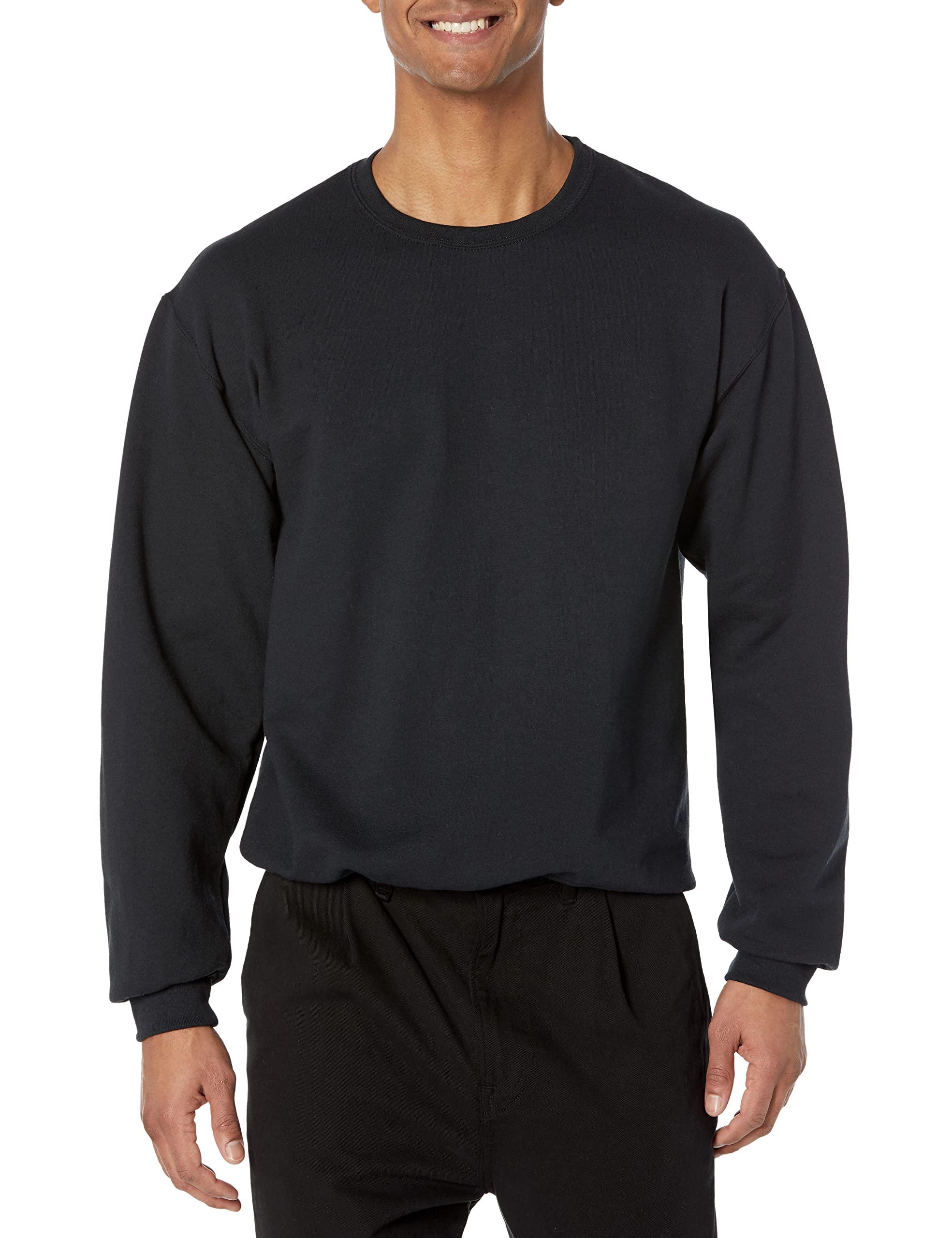 Jerzees -Men's NuBlend Fleece -Sweatshirts & Hoodies, Sweatshirt-Black, Medium
