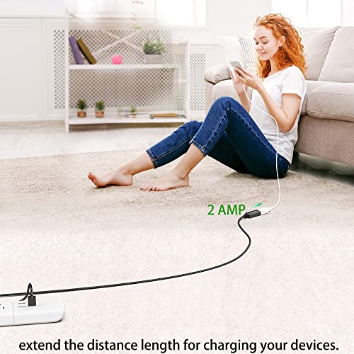 Ruaeoda USB 3.0 Extension Cable 20 Ft, USB 3.0 Type A Male to Female Long USB Extension Cable SuperSpeed 22 AWG Braid USB to USB Cable