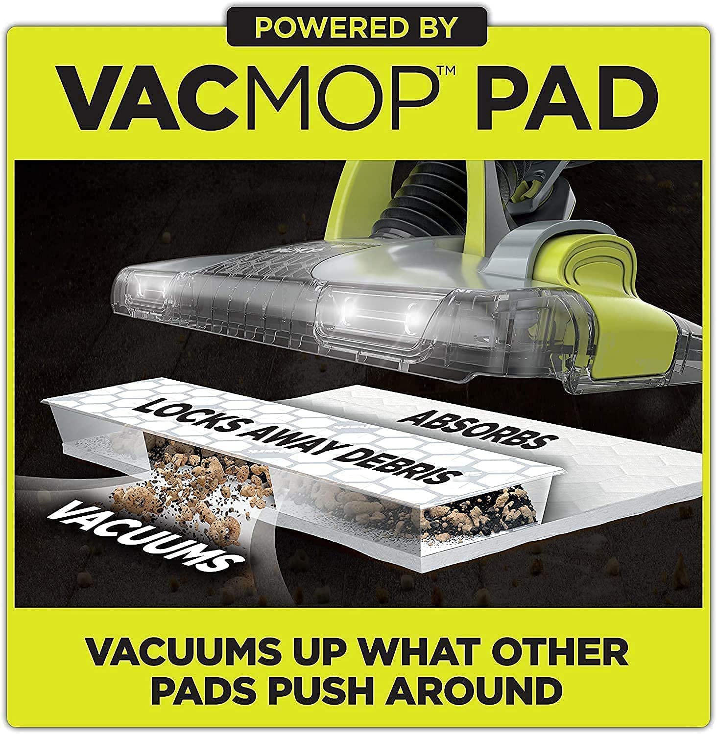 Shark VMP20 VACMOP Disposable Hard Floor Vacuum and Mop Pad Refills (20 ct.) & Multi-Surface Cleaner Bundle (2 Liter Bottle), Spring Clean Scent (Packaging May Vary)