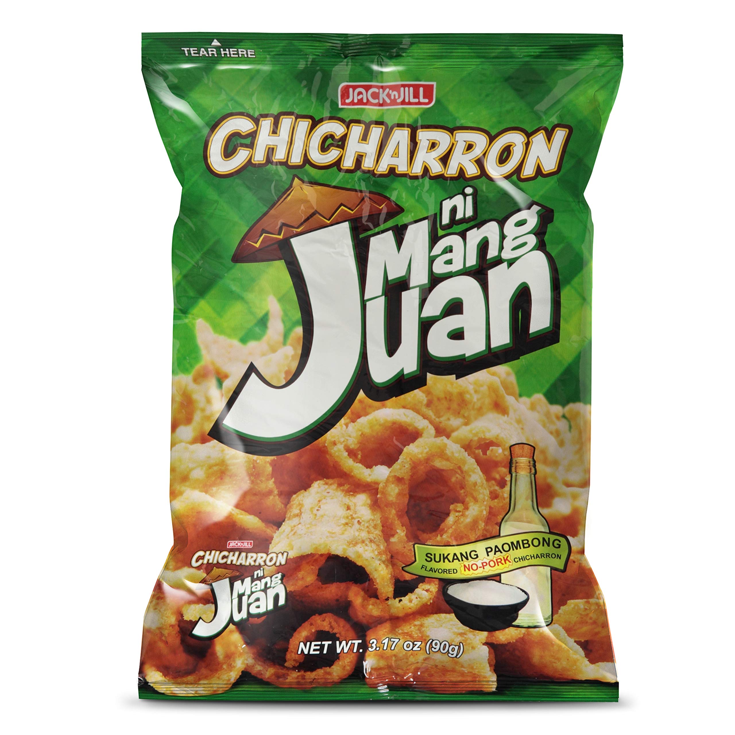 Jack'n Jill Chicharron Ni Mang Juan 3.17 Oz / Pack of 2 (Sukang Paombong ( Vinegar Flavour))