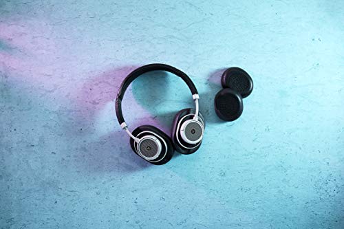 MASTER & DYNAMIC MW50+ Wireless Bluetooth Headphones - Premium Over-The-Ear Headphones - Noise Isolating - Studio & Recording Quality Headphones