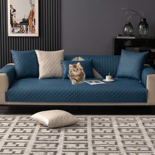 Sectional Couch Covers Sectional Couch Covers, L/u Shape Sofa Slipcover Water Resistant Furniture Protector Cover 2/3/4 Cushion Armrest Backrest (only 1 Piece) (Color : Light Blue, Size : 70X150CM)