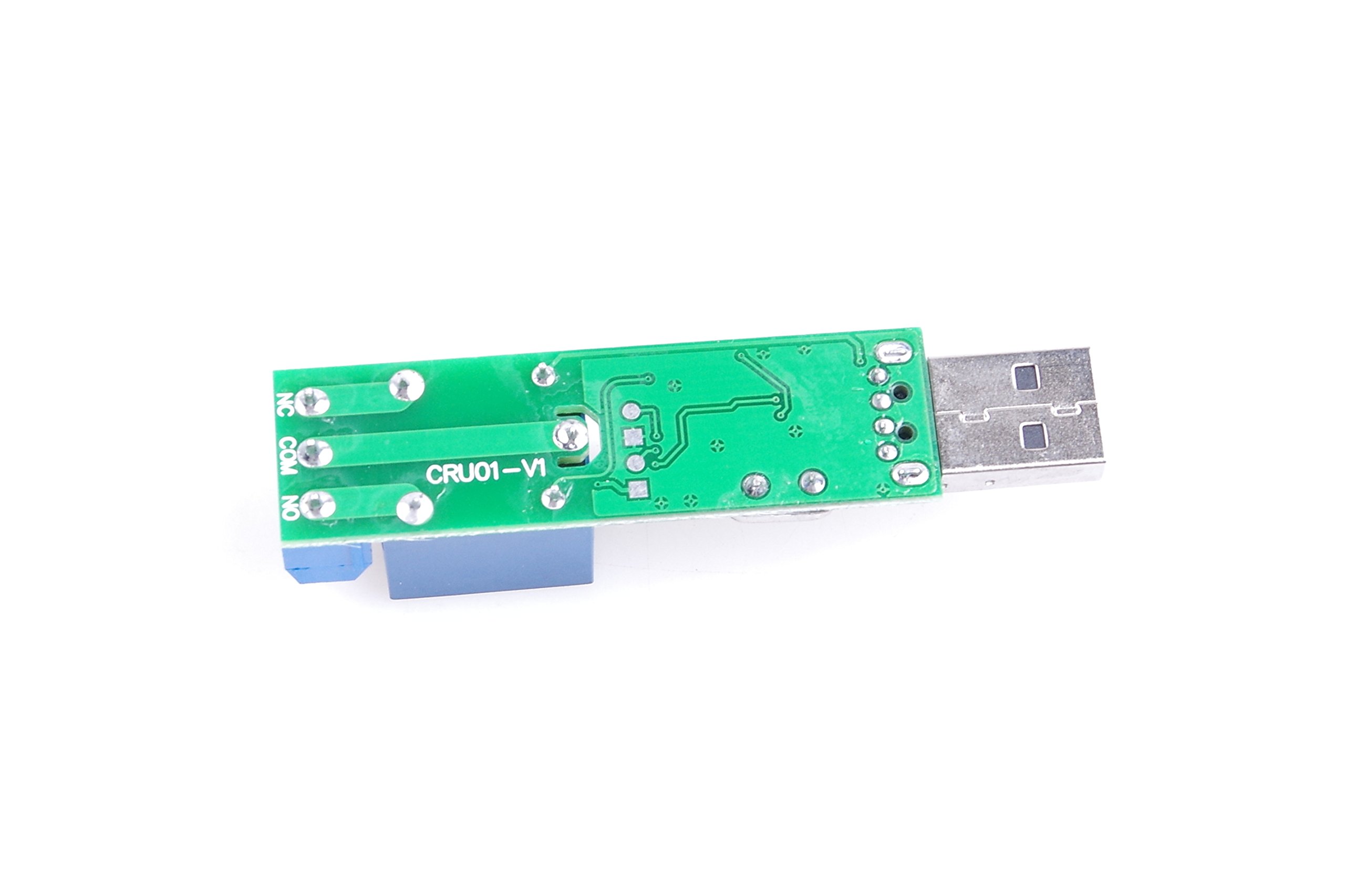 KNACRO 1-Channel CH340 5V Relay Module with Square USB Male Interface Plug and Play