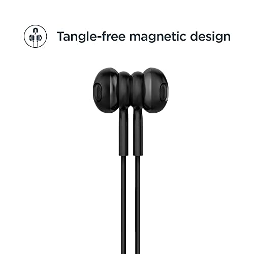 Motorola Ververap 105 Bluetooth Wireless Earbud in-Ear Neckband Headphone with Mic (Black)
