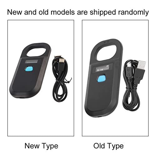 Pet Microchip Scanner, Handheld Pet ID Scanner Animal Microchip Reader with High Brightness Screen, Non?Contact Pet ID Tag Scanner Supports for EMID/FDX?B / ISO1784/85 (Black)