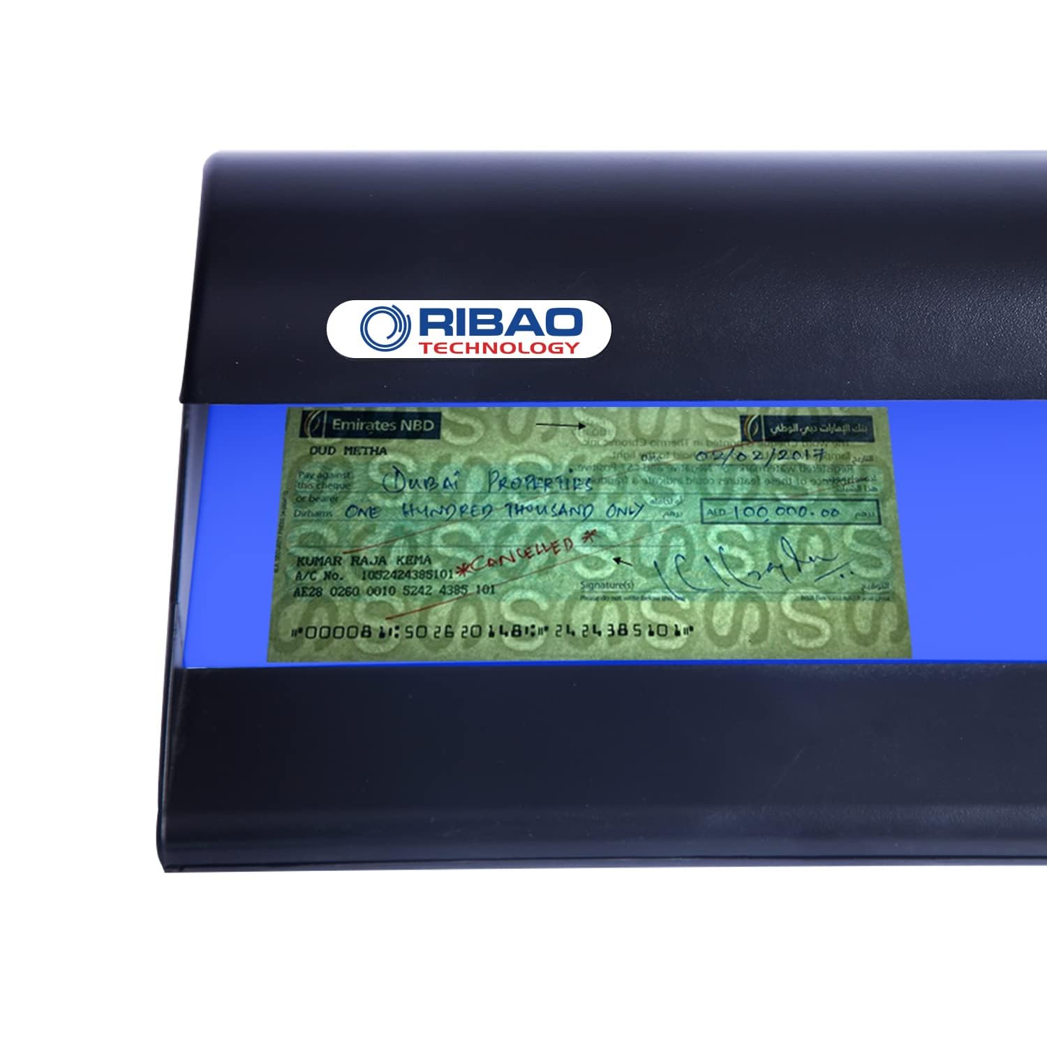 Ribao SLD-16 Bill Detector with UV and Watermark Counterfeit Detection, Money Checker, ID Card/Passport Identification and verification, Business and Office use