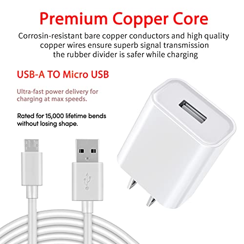 Micro USB Charger Charging Cable Cord Compatible for Square Contactless and Chip Reader (5FT)