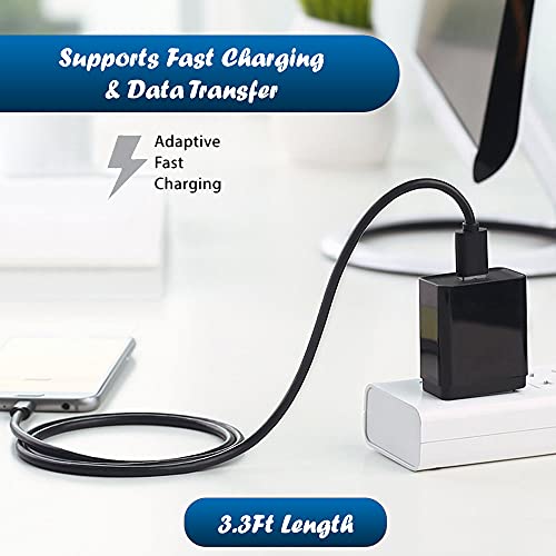 tekSonic [12-Pack Micro USB Cable Multi Pack Bulk Lot - 1 M/3.3 ft Charging, Data Sync Fast Micro USB to USB A Cord for Samsung Galaxy S7 S6 Edge J7 S5,Note 5 4,LG 4 K40 K20,Kindle,PS4,Xbox,Tablet