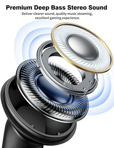 TITACUTE Wireless Earbuds NFC Noise Canceling Bluetooth Headphone for iPhone 13 14 Pro Max 12 11 XR Samsung A53 S22 S21 S20 Galaxy Z Flip 4 3 A13 Google Pixel 6 5 Android in-Ear Earphone USB C Headset