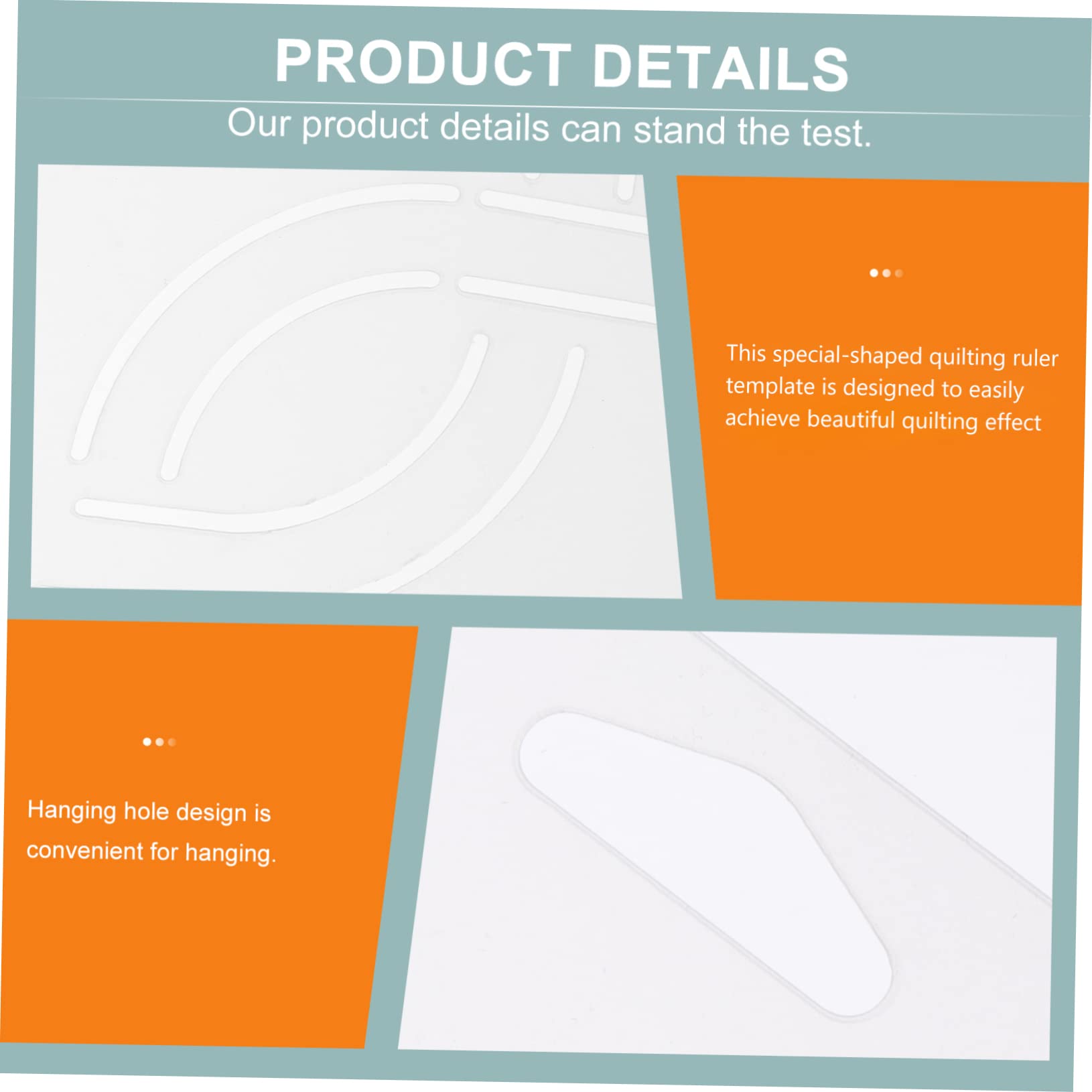 EXCEART 2Pcs Quilting Stitching Template Floral Stencil Flower Stencils Circle Template Motion Quilting Patterns Sewing Supplies Hand Quilting Plastic Clothing Crafting templates Wave