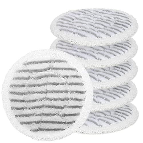 GearHill Shark Steam Mop Replacement Pads, 6 Pack Gray Microfiber Pads for Shark S7001, S7000, S7201, S7001tgt, S7000amz and S7201 Series, Suitable for Hard Floors