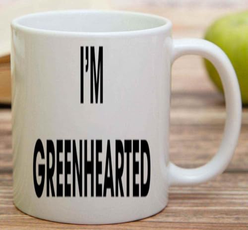 Gifts for Couples - Heart & Avocado System Design for Your Partner on Valentines Day, Unique Grey Multicolor Sweat 11 Oz White Ceramic Coffee Mug
