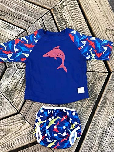 Beau and Belle Littles Rashguard and Swim Diaper Set (12m)